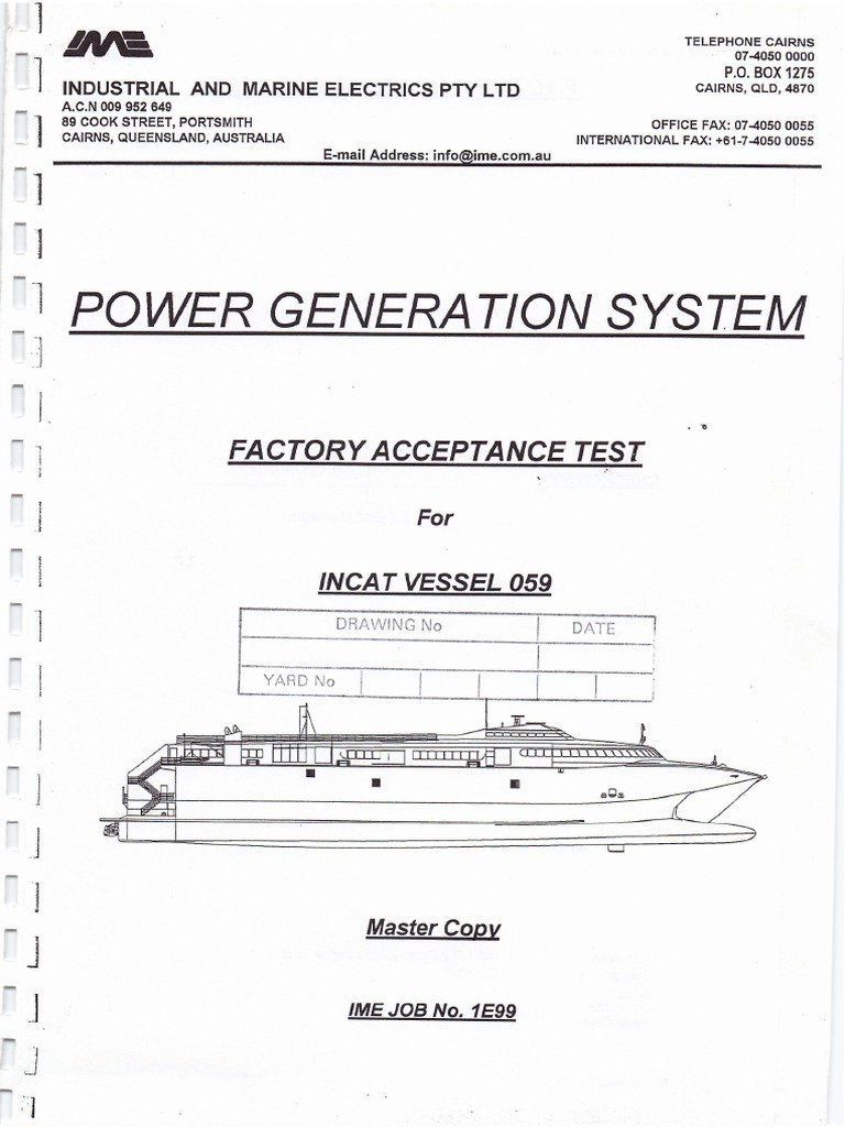 Factory Acceptance Test | PDF