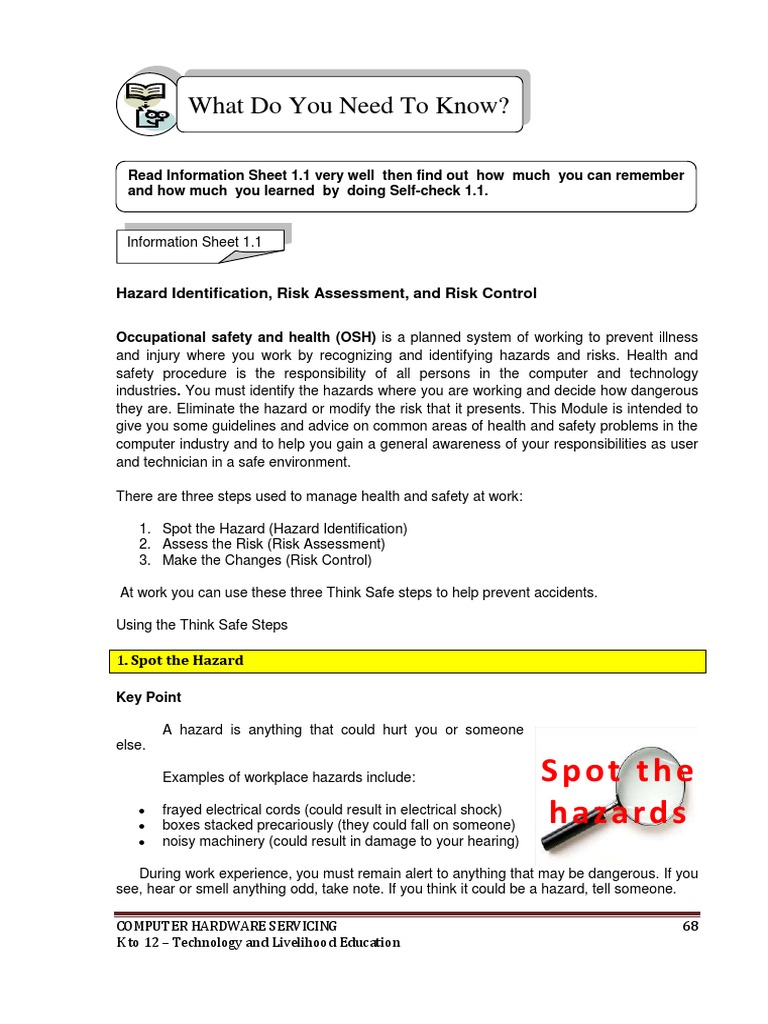 Hazard Identification | PDF | Occupational Safety And Health | Risk
