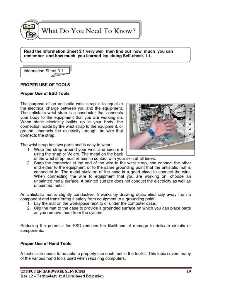 Proper Use of Tools | PDF | Screw | Electricity