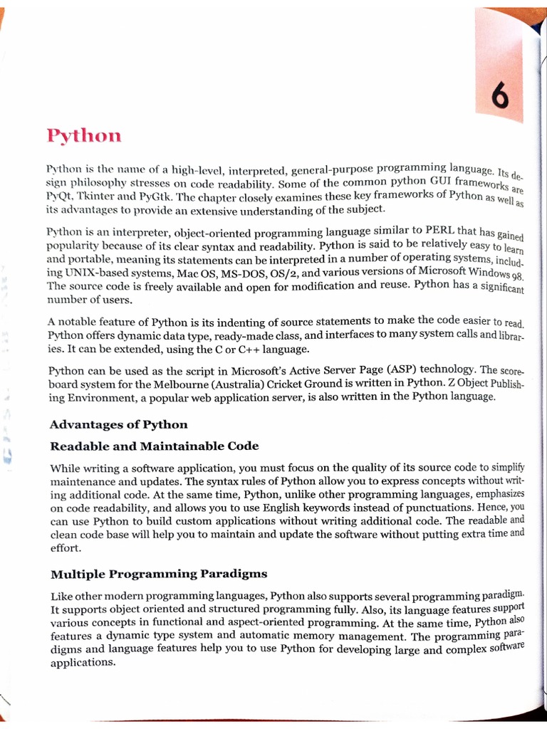 Computer Programming PYTHON PDF | PDF