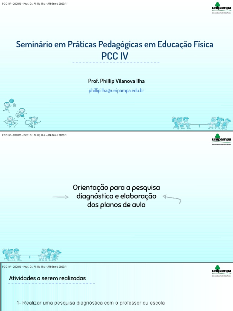 PCC IV Seminário Educação Física | PDF | Dados | Educação Física