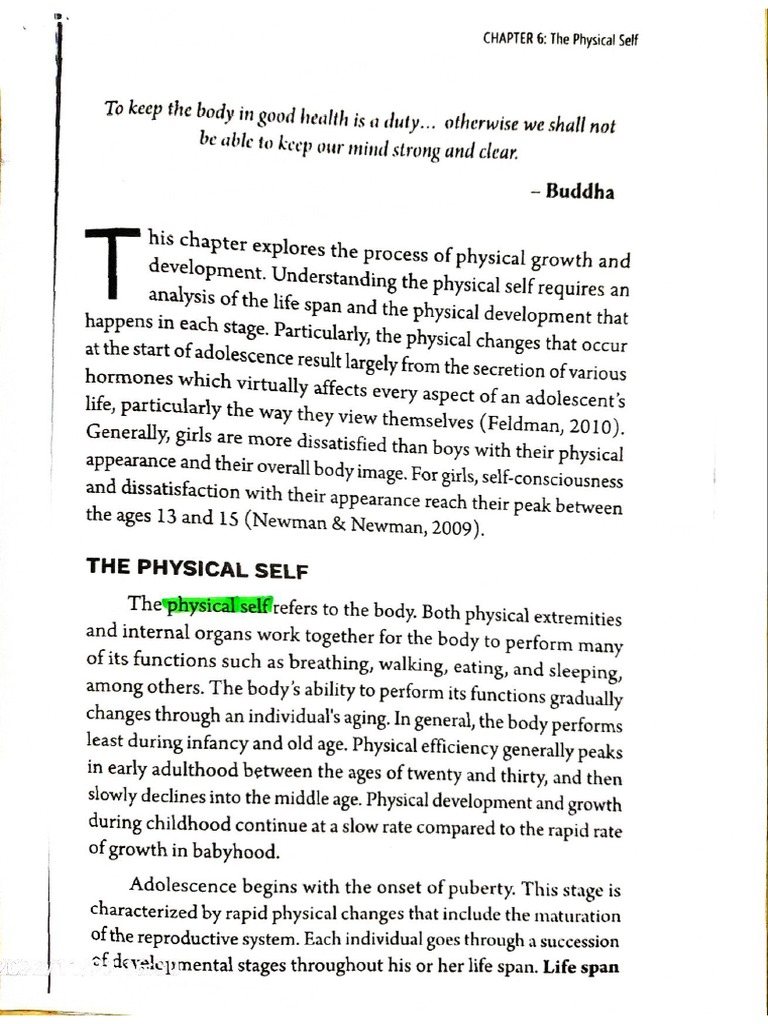 Uts Physical Self | PDF