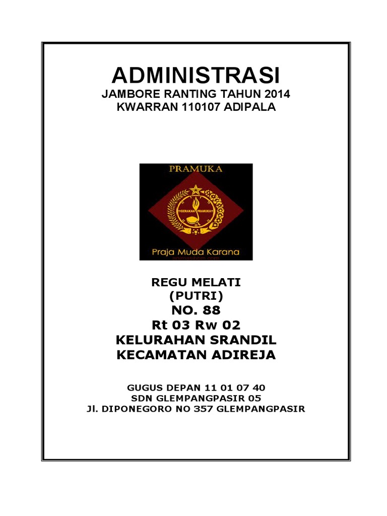 Administrasi Jamran 2014 | PDF