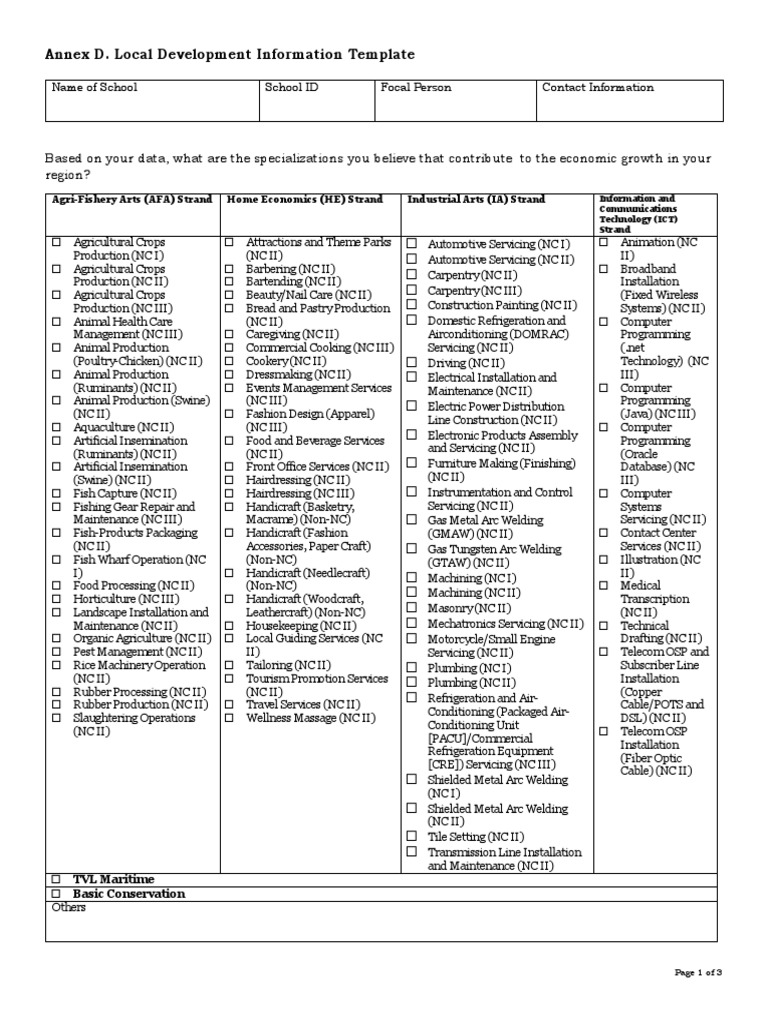 Local Development Info Template | PDF | Welding | Construction