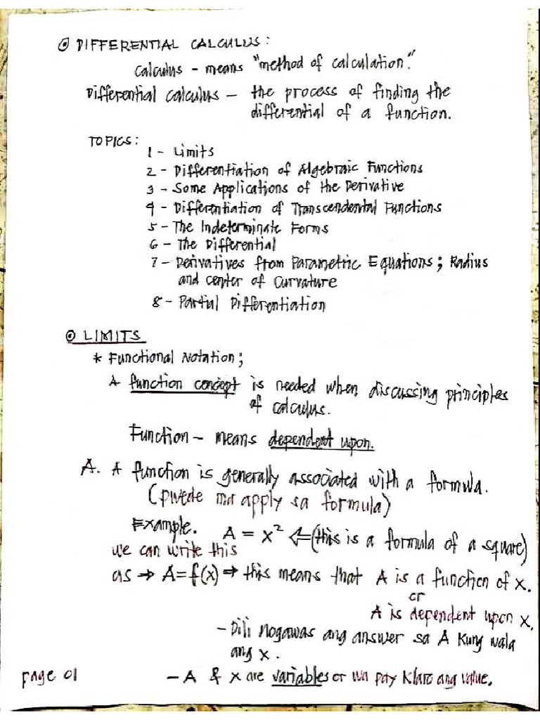 Math 111 - Calculus 1 | PDF