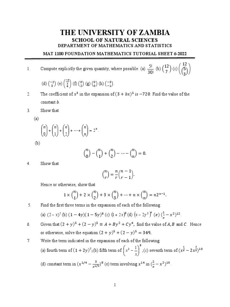 Exploring Foundational Mathematics Concepts: Expansions, Limits, and ...