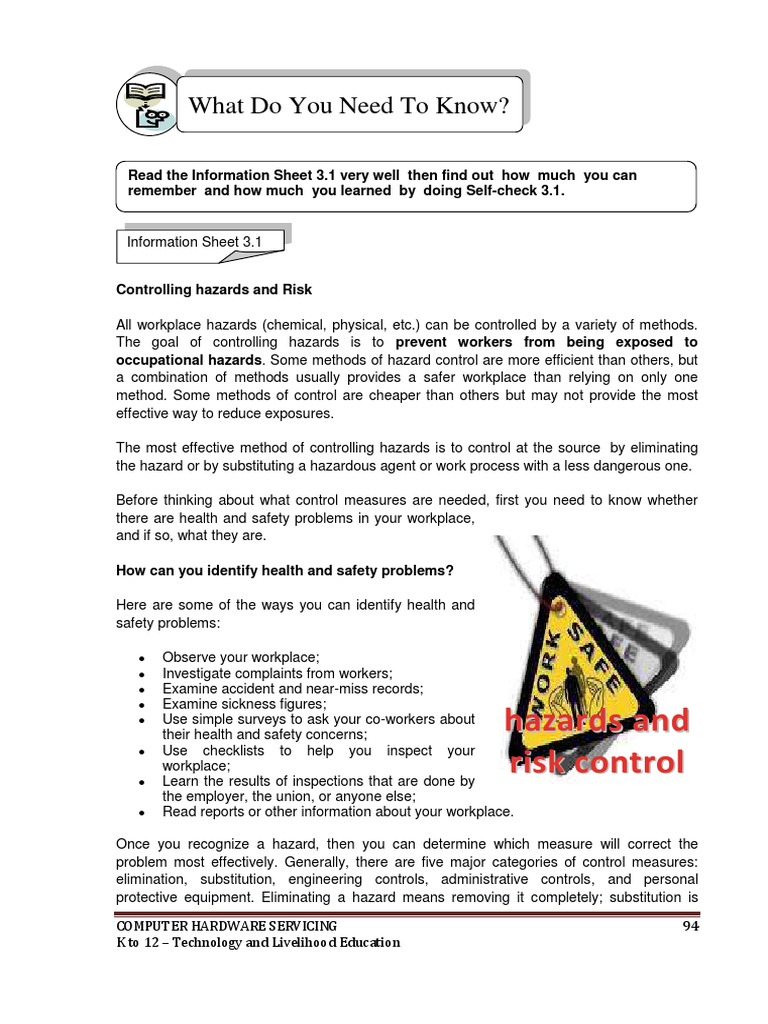 Controlling Hazard and Risk | Download Free PDF | Personal Protective ...