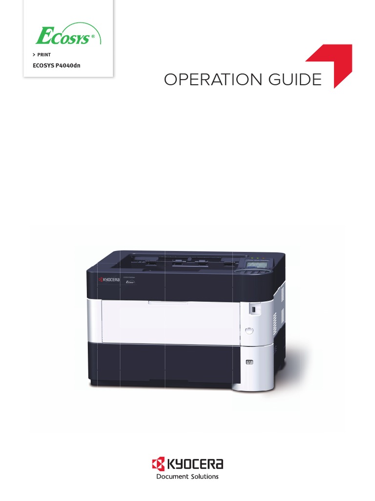 ECOSYS P4040dn OG EN | PDF | Ip Address | Computer Network