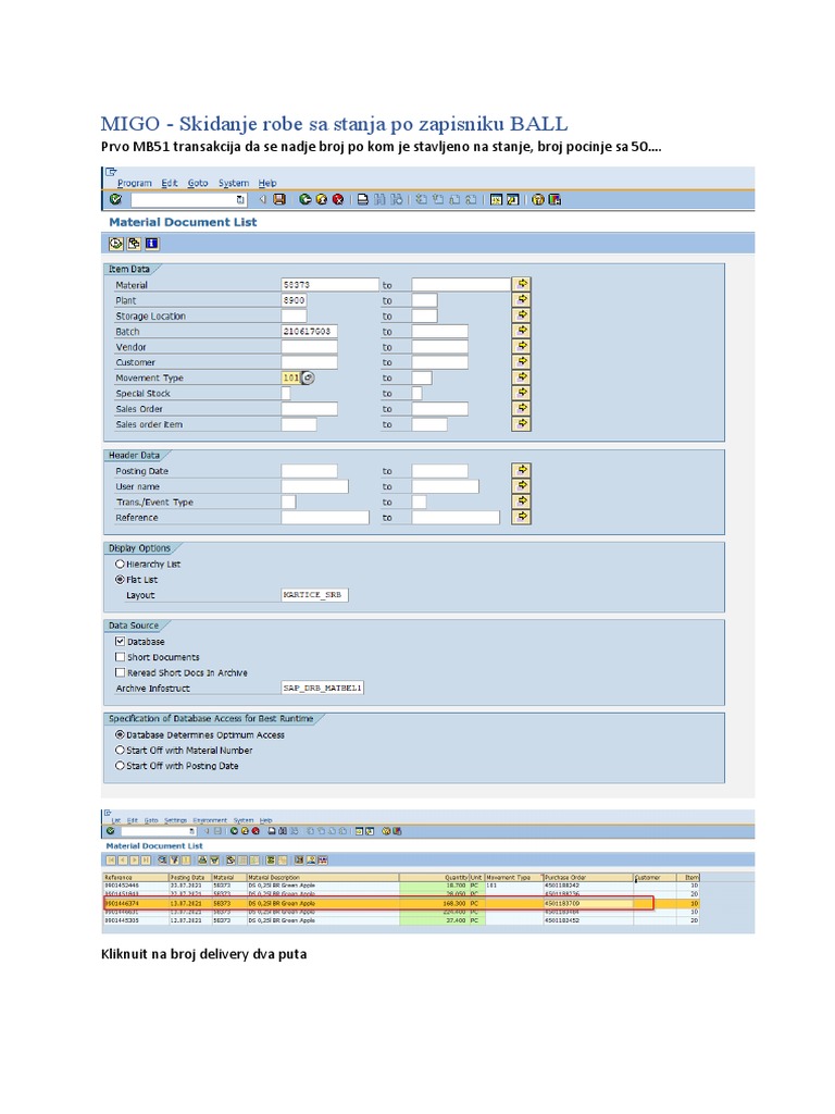 Skidanje Robe Sa Stanja BALL Zapisnik | PDF