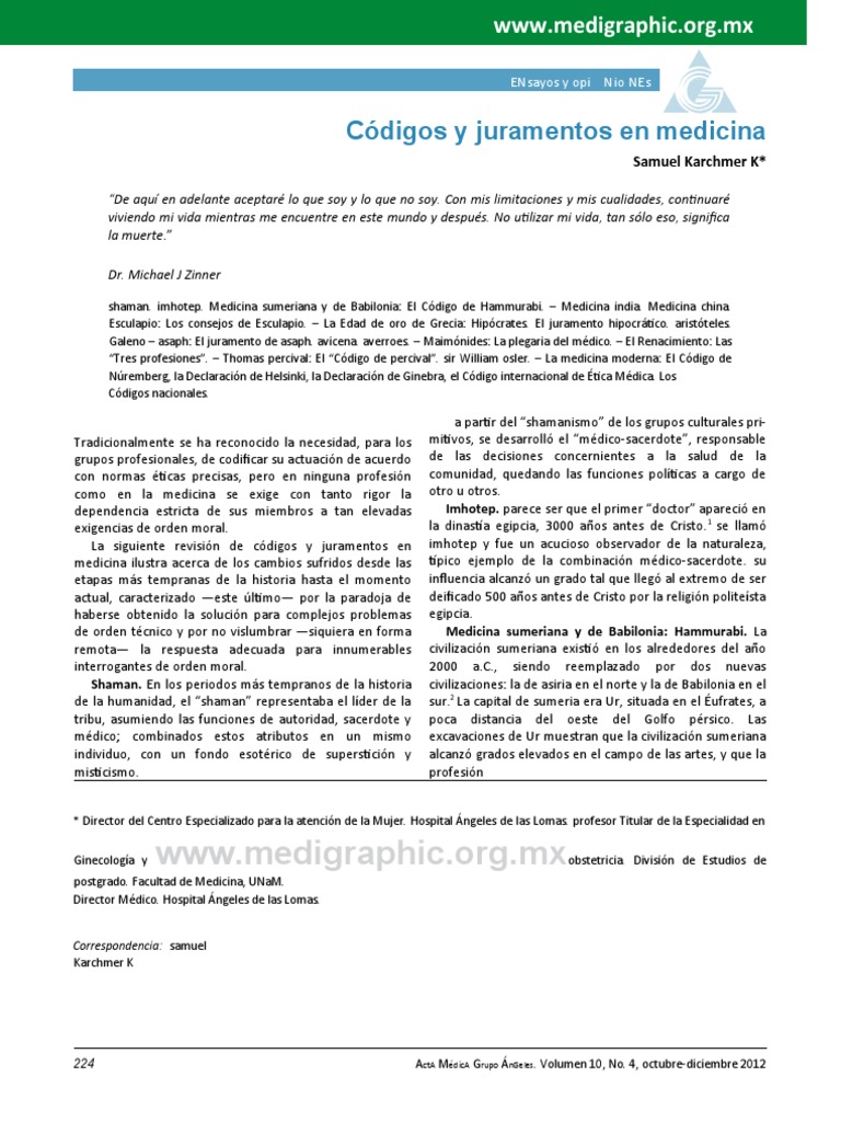 Historia de Códigos Médicos y Ética | PDF | Maimónides | Medicina