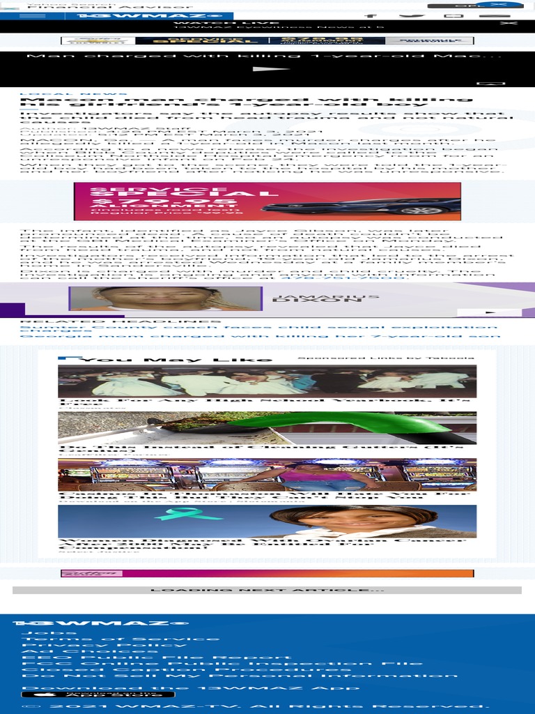 Jamarius Dixon Charged With Killing Macon 1-Year-Old PDF | PDF