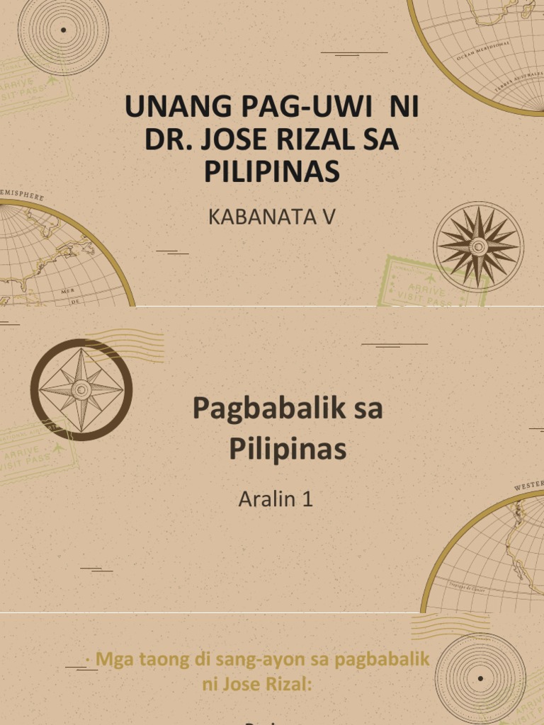 Kabanata 5 Unang Pag Uwi Sa Pilipinas PDF | PDF