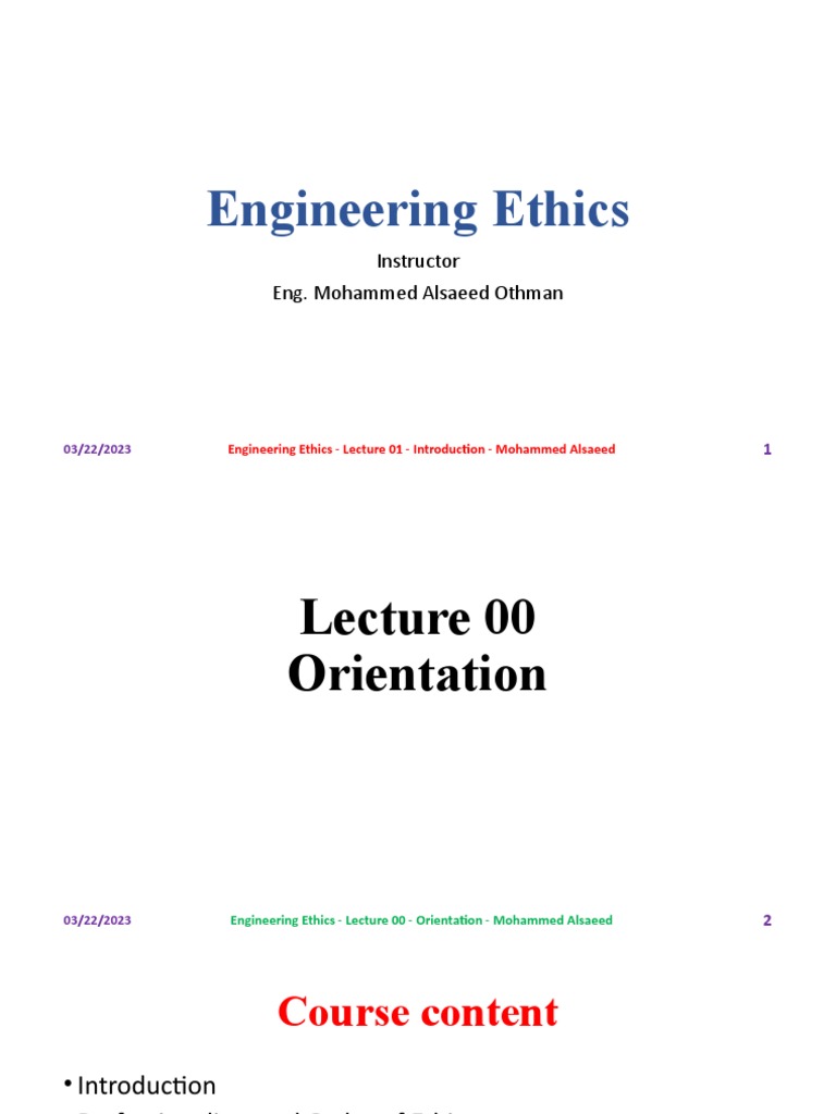 Eng - Ethics Lec 1 | Download Free PDF | Morality | Autonomy