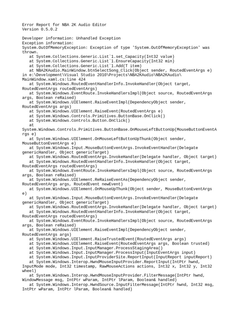Errorlog | Descargar gratis PDF | Computer Architecture | Software Development