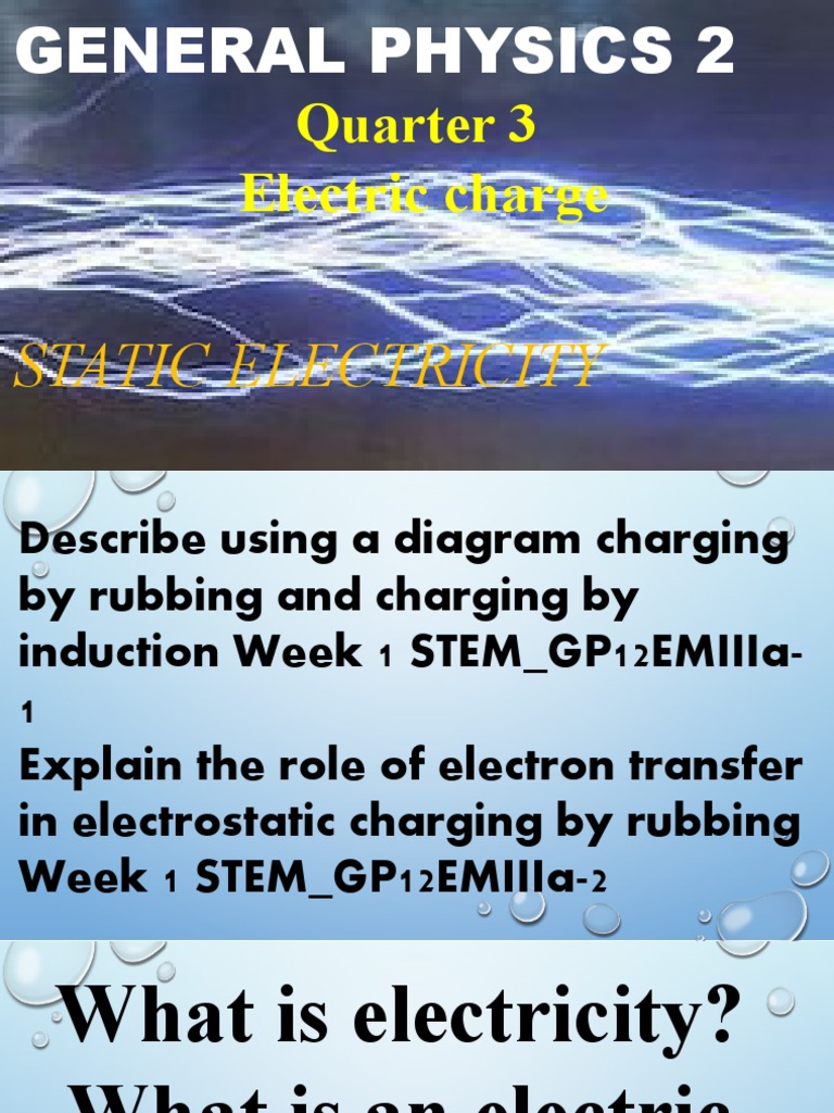Understanding Static Electricity Concepts | PDF | Electrostatic ...