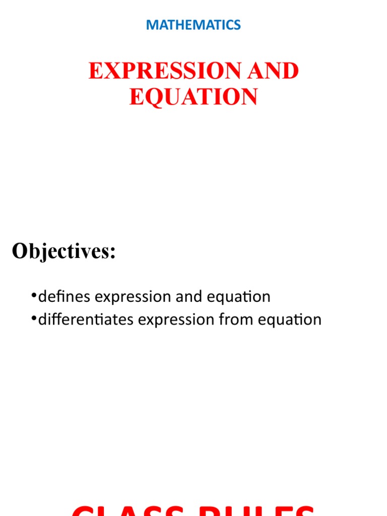 Mathematical Expressions and Equations | PDF | Variable (Mathematics) | Group (Mathematics)