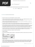 Tipos y uso de cheques en Chile | PDF | Cheque | Bancos