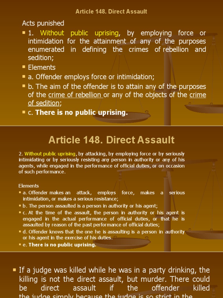 Direct Assault | PDF | Assault | Crimes