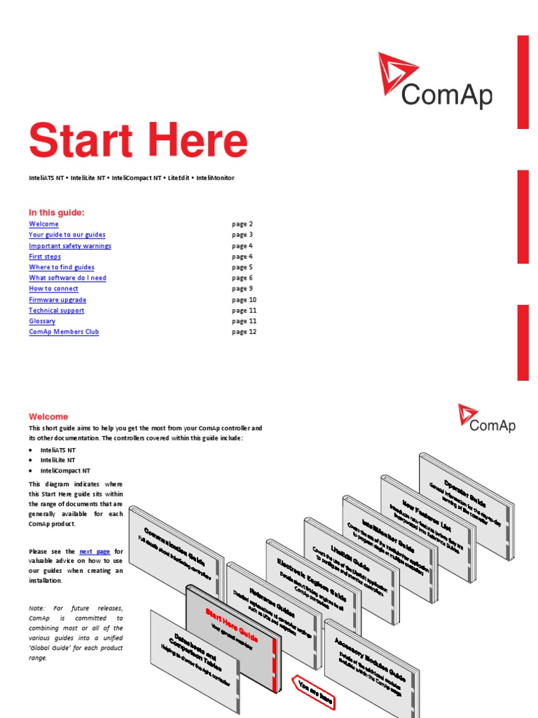 Start Here Standard Products ComAp PDF | PDF | Login | Personal Computers