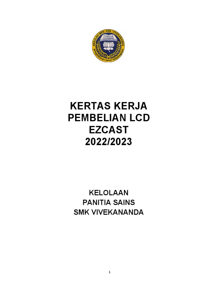 Kertas Kerja LCD 2021 | PDF