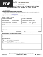 IMM 5669 Schedule A Declaration Form | PDF | Refugee | Crimes