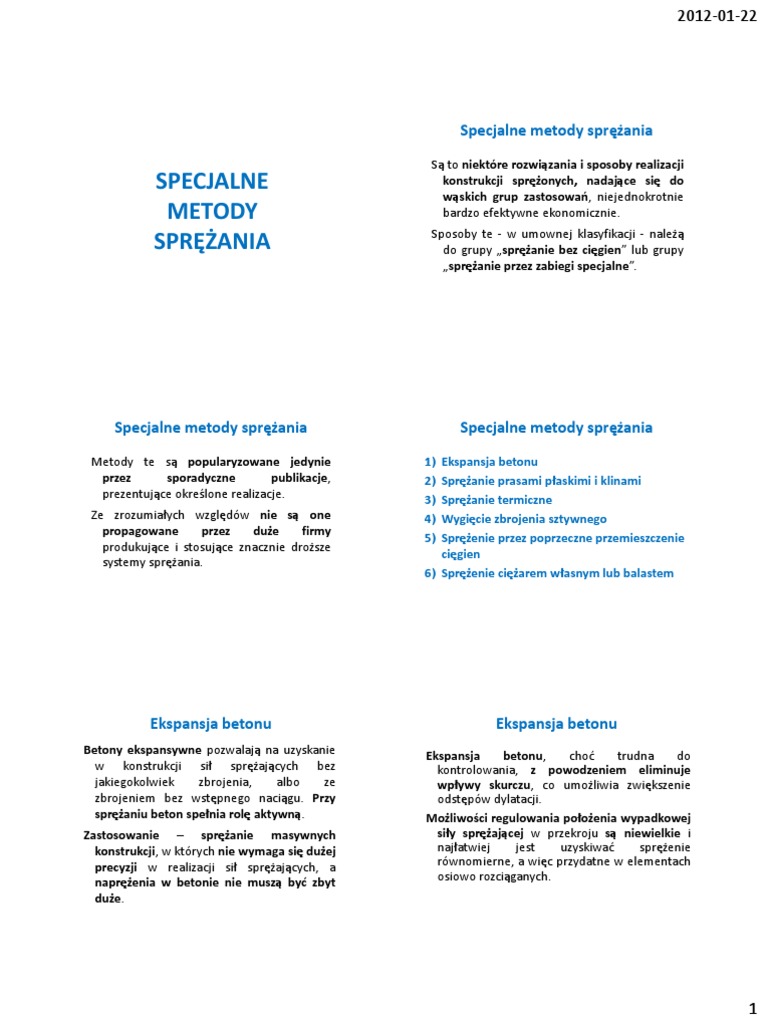 Specjalne Metody Sprężania | PDF