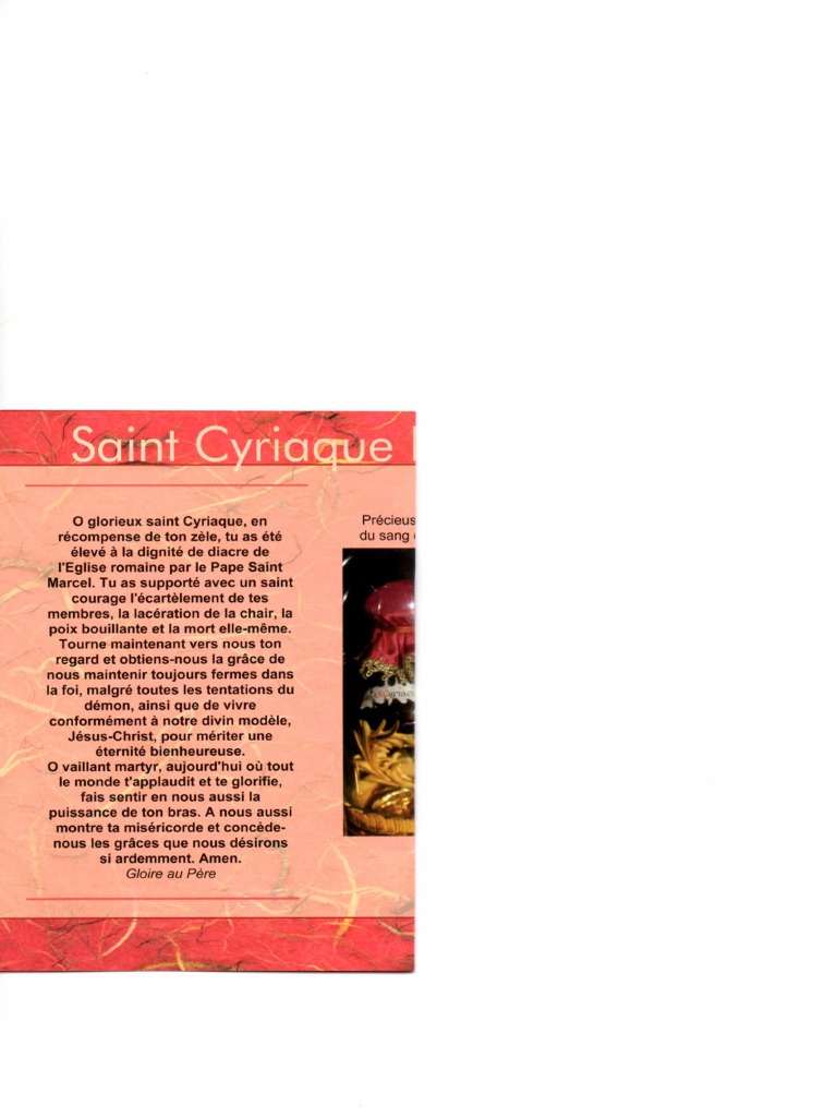 ST Cyriaque | PDF