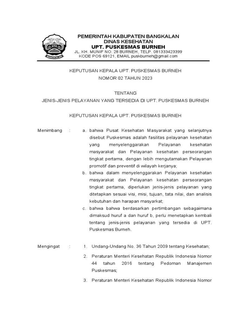 Contoh SK Fix Ss Tatanaskah | PDF