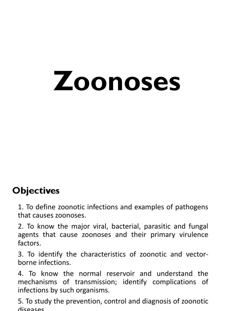 Zoonoses - Definition, History, Classification, Management | PDF ...