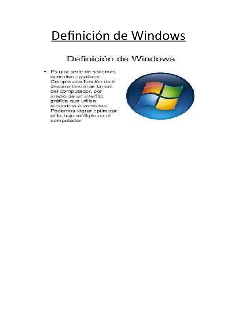 (I) Definición de Windows | PDF