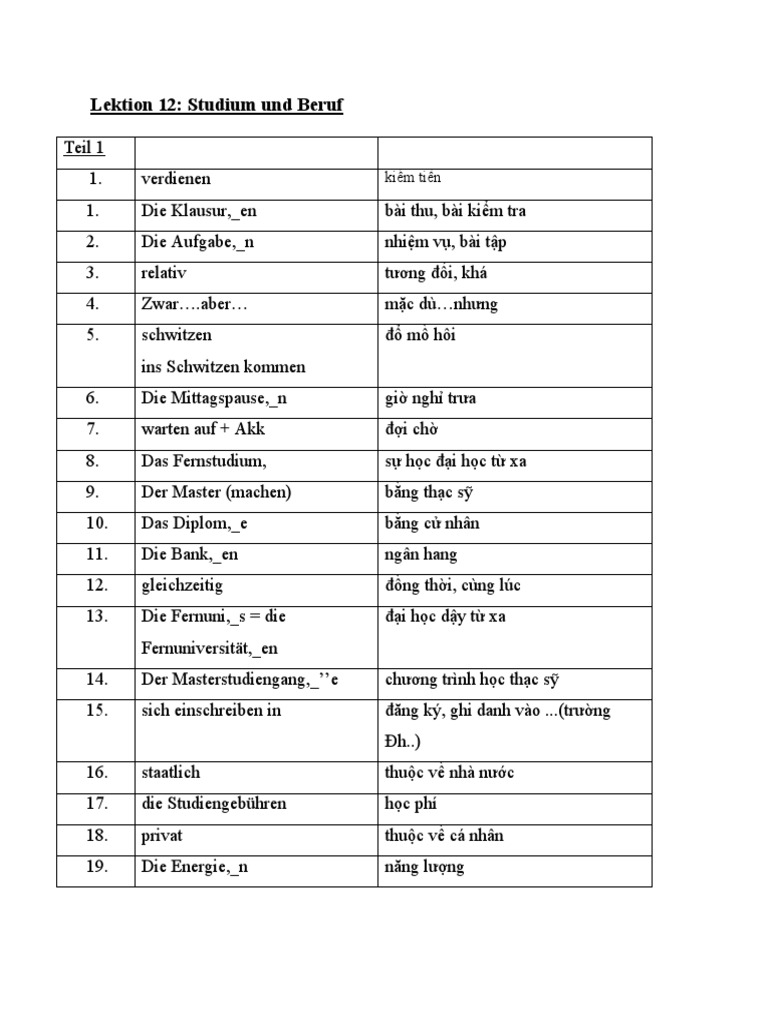 Lektion 12 | PDF