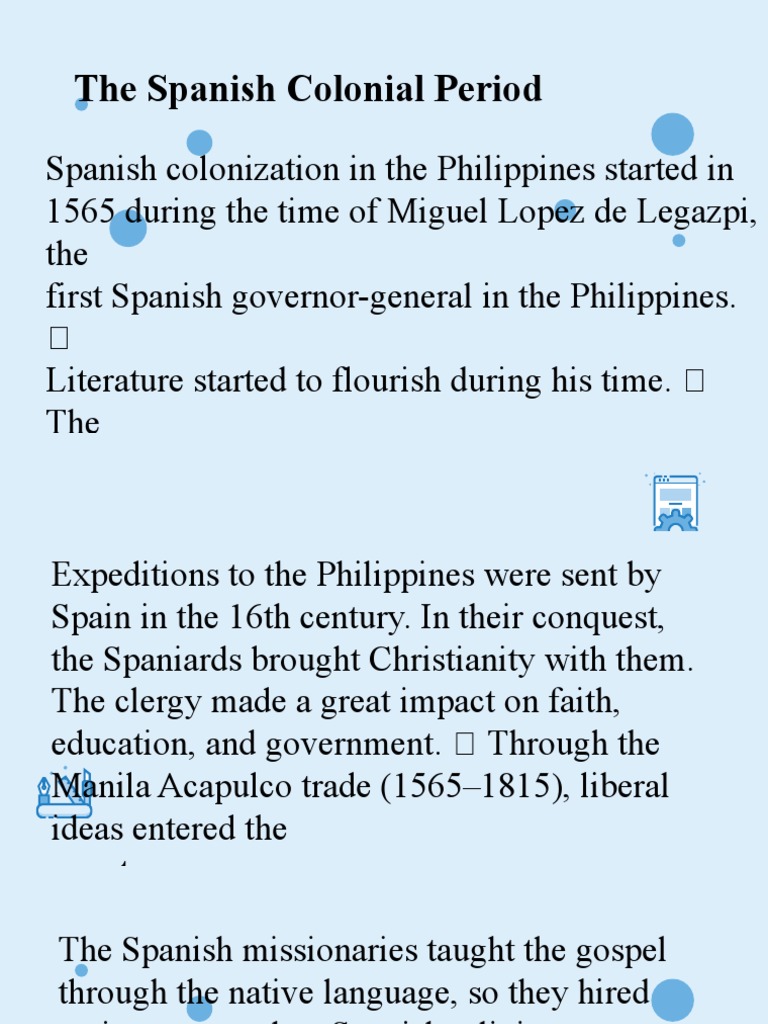The Spanish Colonial Period | PDF | Philippines