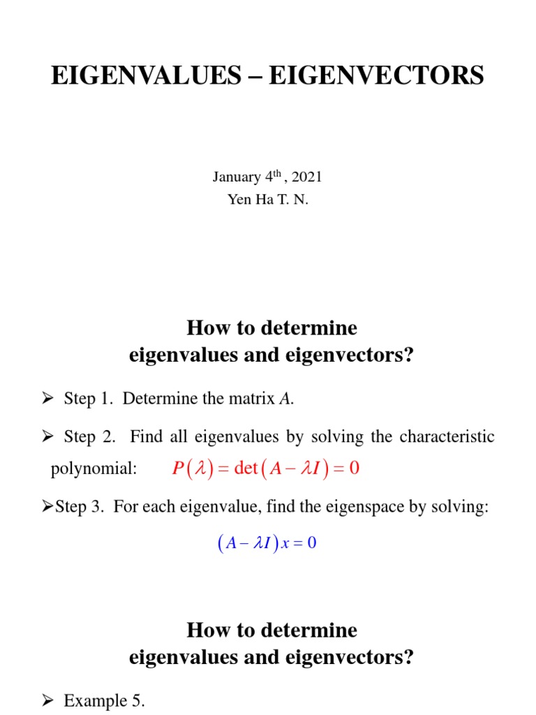 Unit11 Eigen Values and Eigen Vector Part 2 PDF | PDF | Eigenvalues And Eigenvectors | Algebra