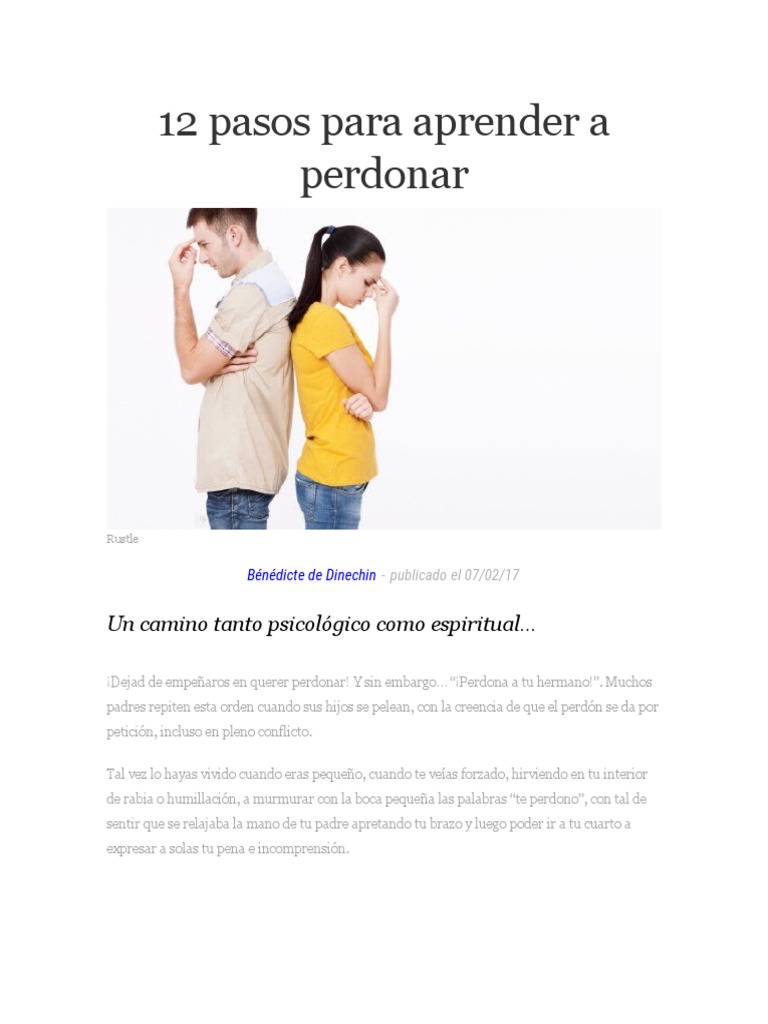 12 Pasos para Aprender A Perdonar | PDF | Perdón | Amor