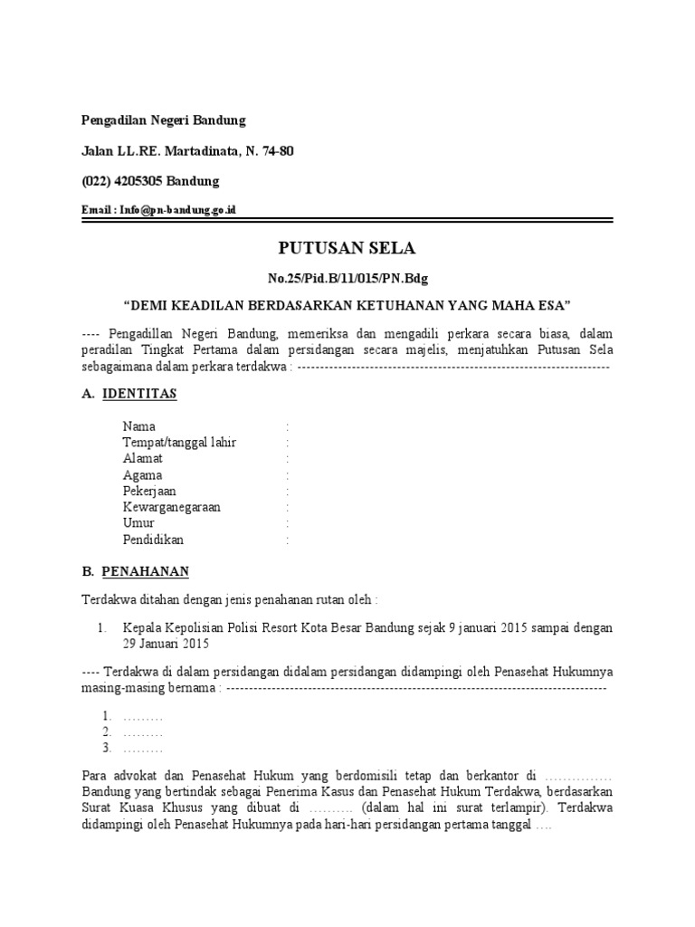 Putusan Sela | PDF