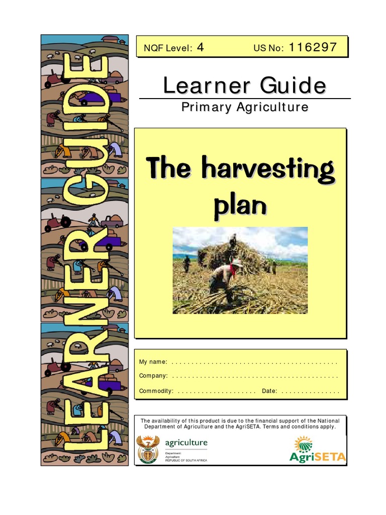 Harvesting Plan | PDF | Learning | Agriculture