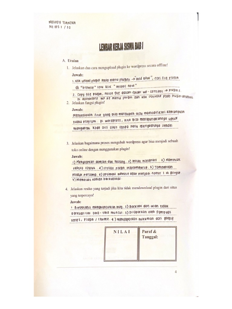 BKS Tik Bab 1 - 2 Melody Tjandra PDF | PDF