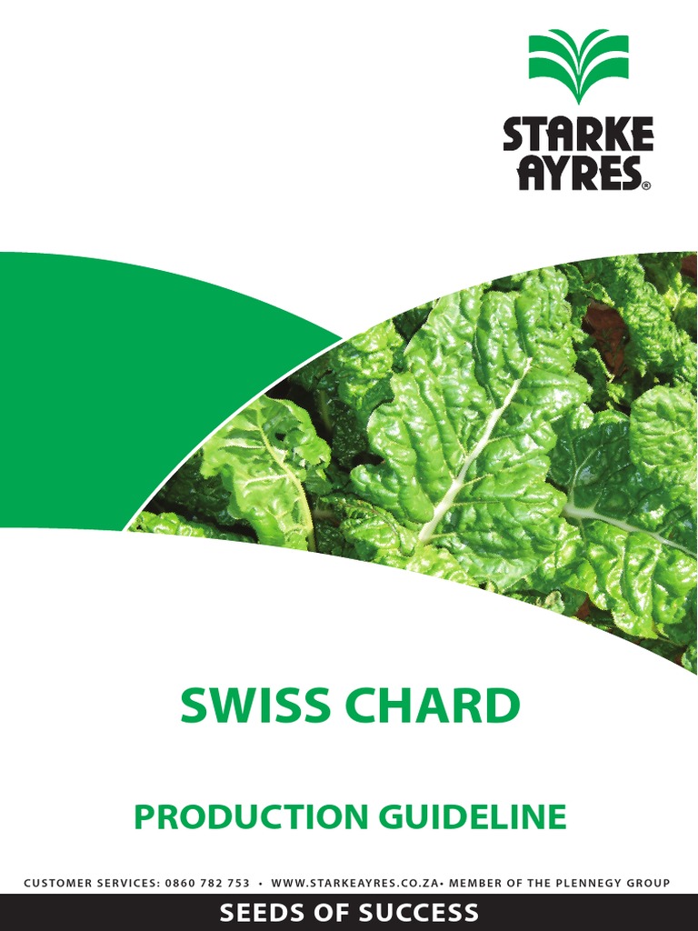 Swiss Chard Production Guideline 2019 PDF | PDF | Horticulture ...