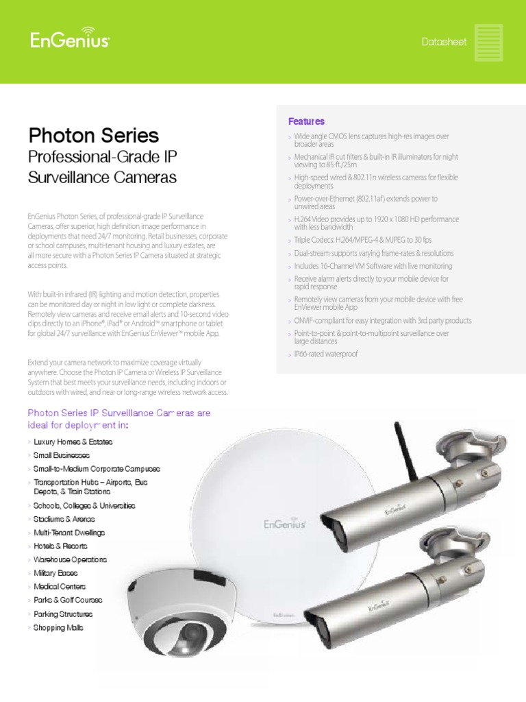 Camera Photon Series Ds Pdf Ieee 802 11 Digital Video Recorder