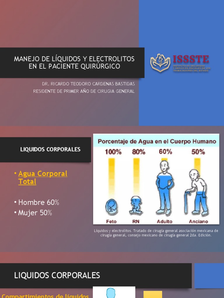 Manejo de Líquidos y Electrolitos en El Paciente QX | PDF | Sodio ...