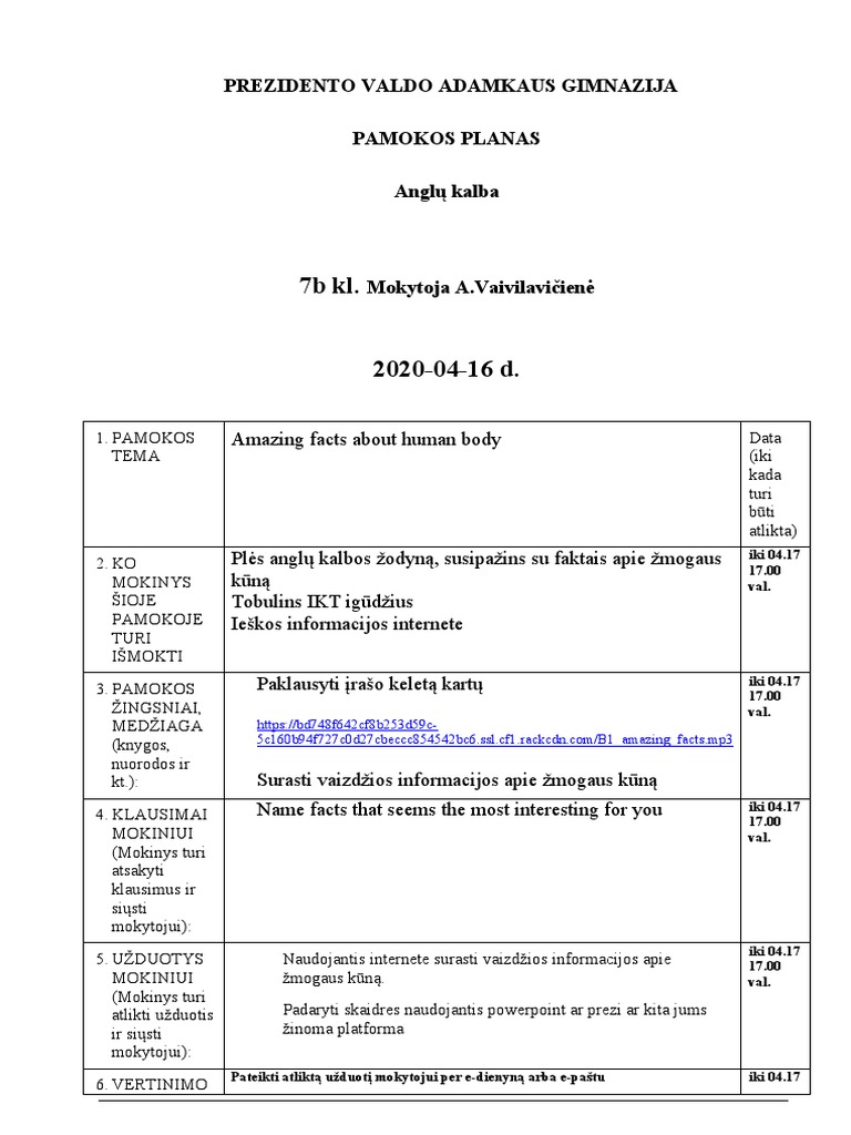 Uzduotys - Docx 2 | PDF