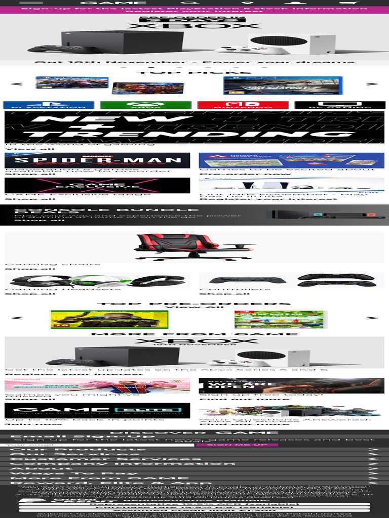 GAME Gaming Specialist For Consoles, Games & Accessories! | PDF | Xbox ...