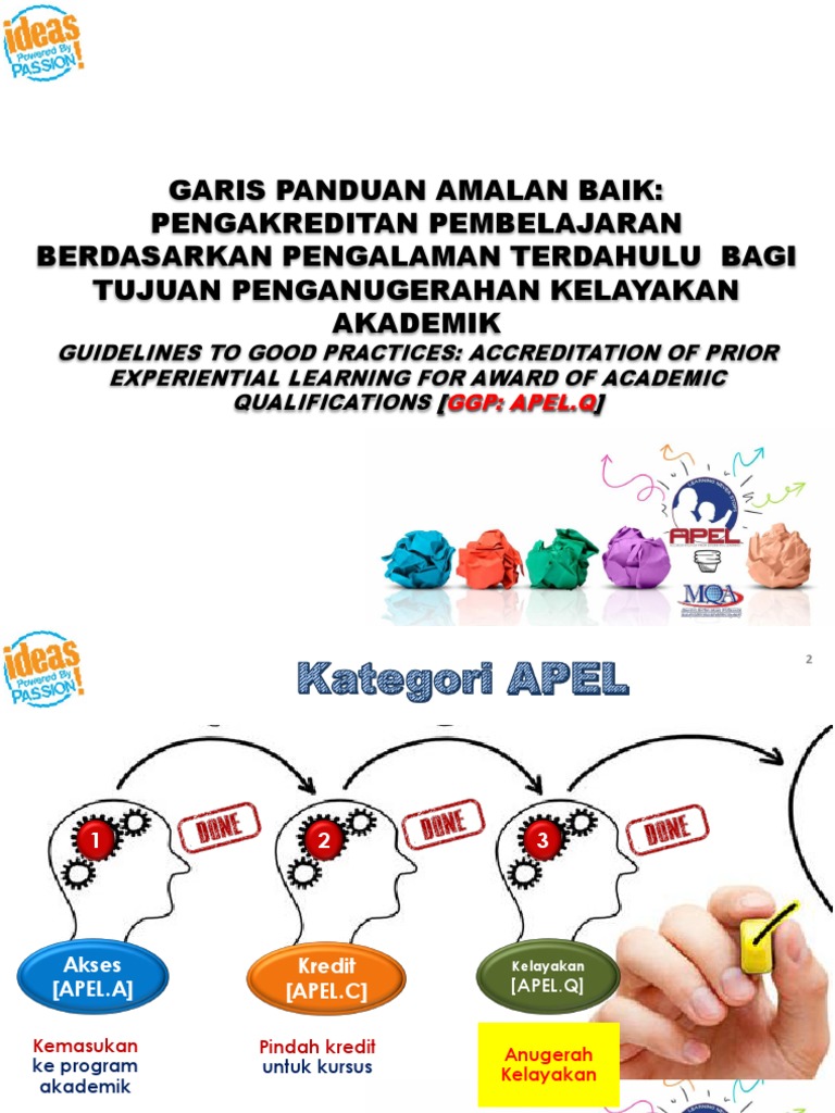 Penerangan ringkas APEL.Q.pdf | PDF