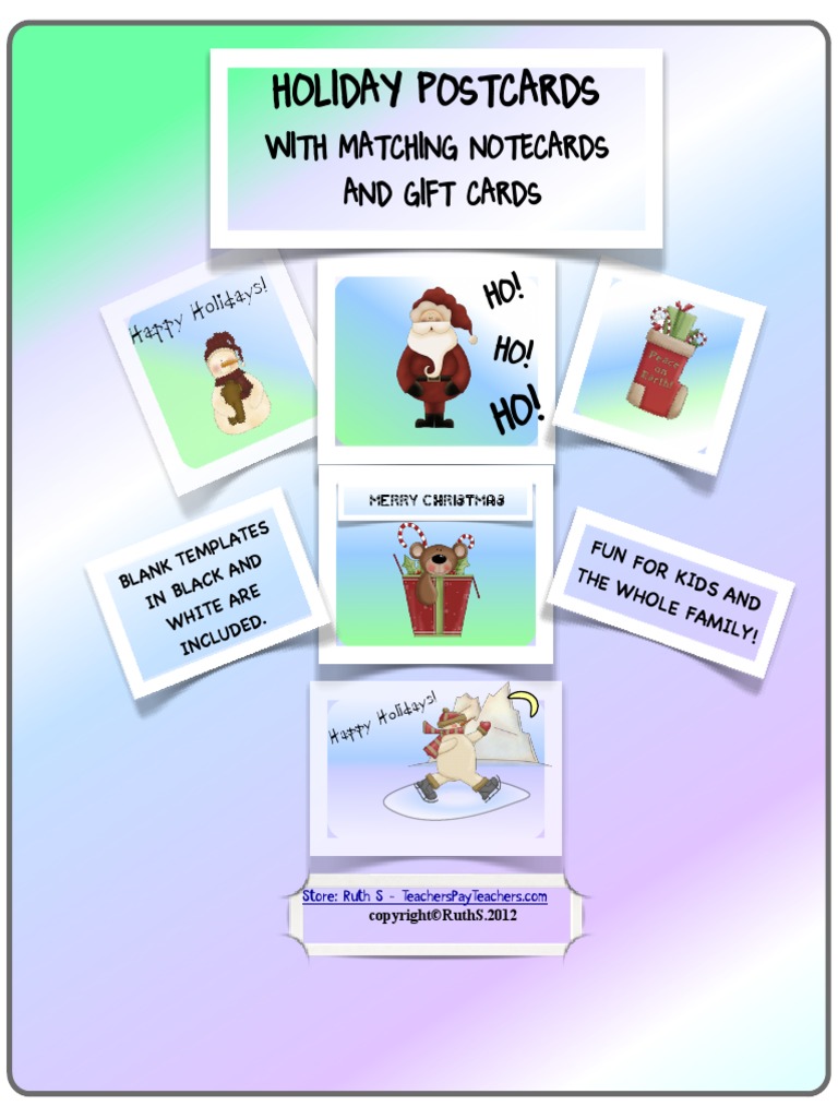 Holiday Postcards: With Matching Notecards and Gift Cards | PDF