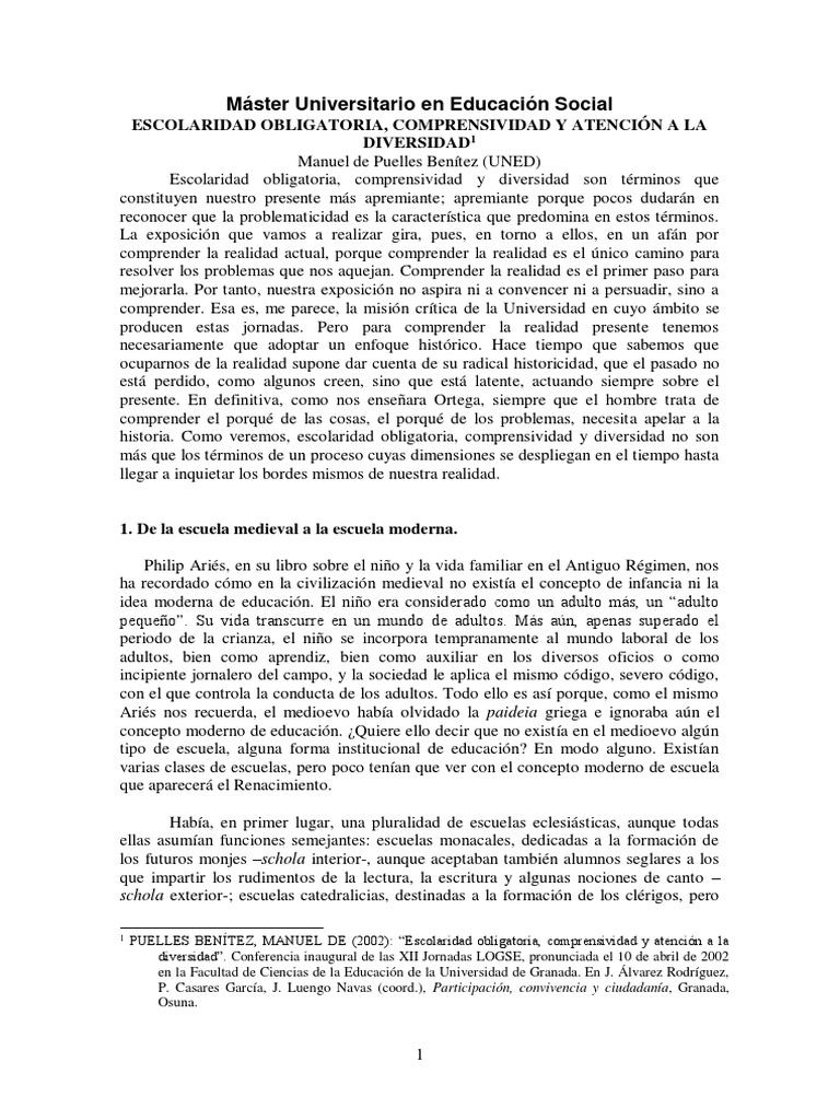 Lectura 4 Master Educaci N Social | PDF | Desigualdad social ...