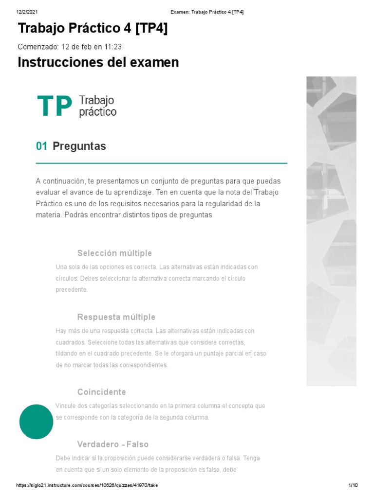 Examen - Trabajo Práctico 4 (TP4) DIpr | PDF | Principios éticos | Derecho civil (sistema legal)