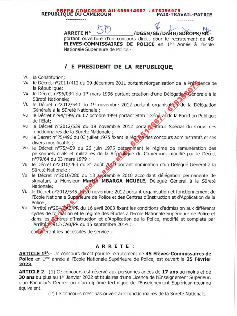 Concours Police Ecp | PDF