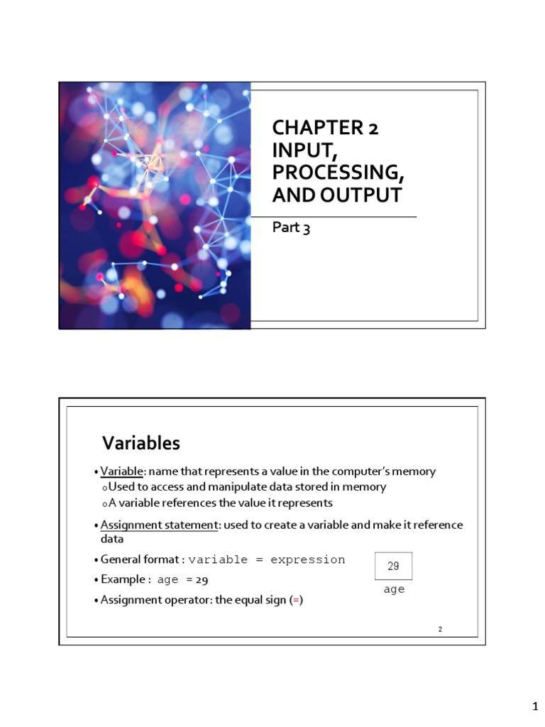 Chap2 P3 | PDF | Variable (Computer Science) | Division (Mathematics)