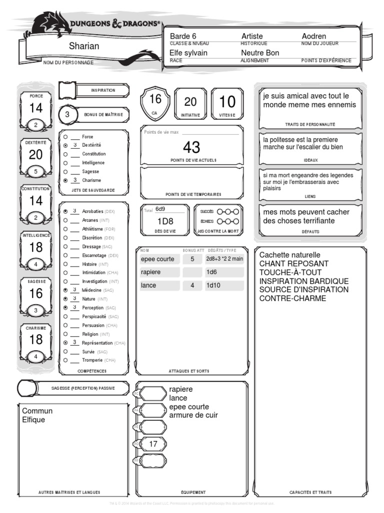 Sharian dnd5 | PDF