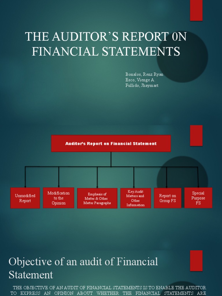 Chapter 11 THE AUDITORS REPORT ON FINANCIAL | PDF | Going Concern ...